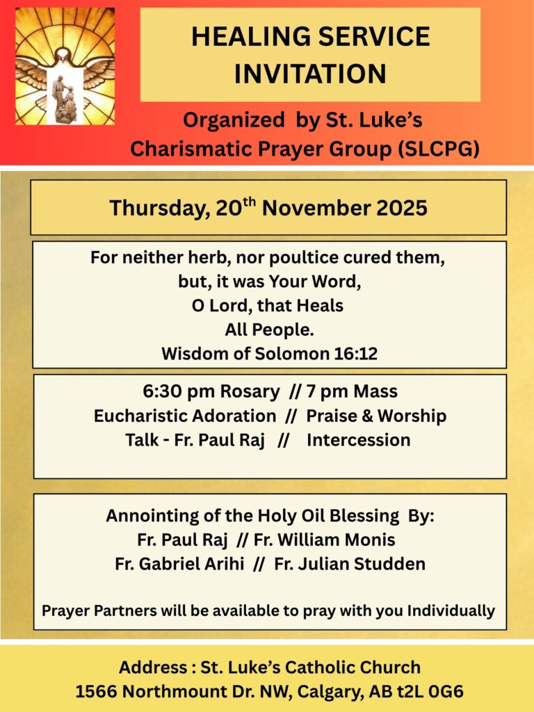 Healing Service Invitation